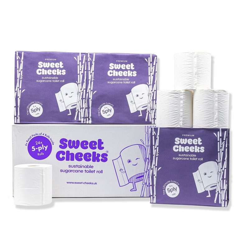 Sweet Cheeks Sustainable Sugarcane Toilet Roll – 5 Ply 24 x Rolls ...